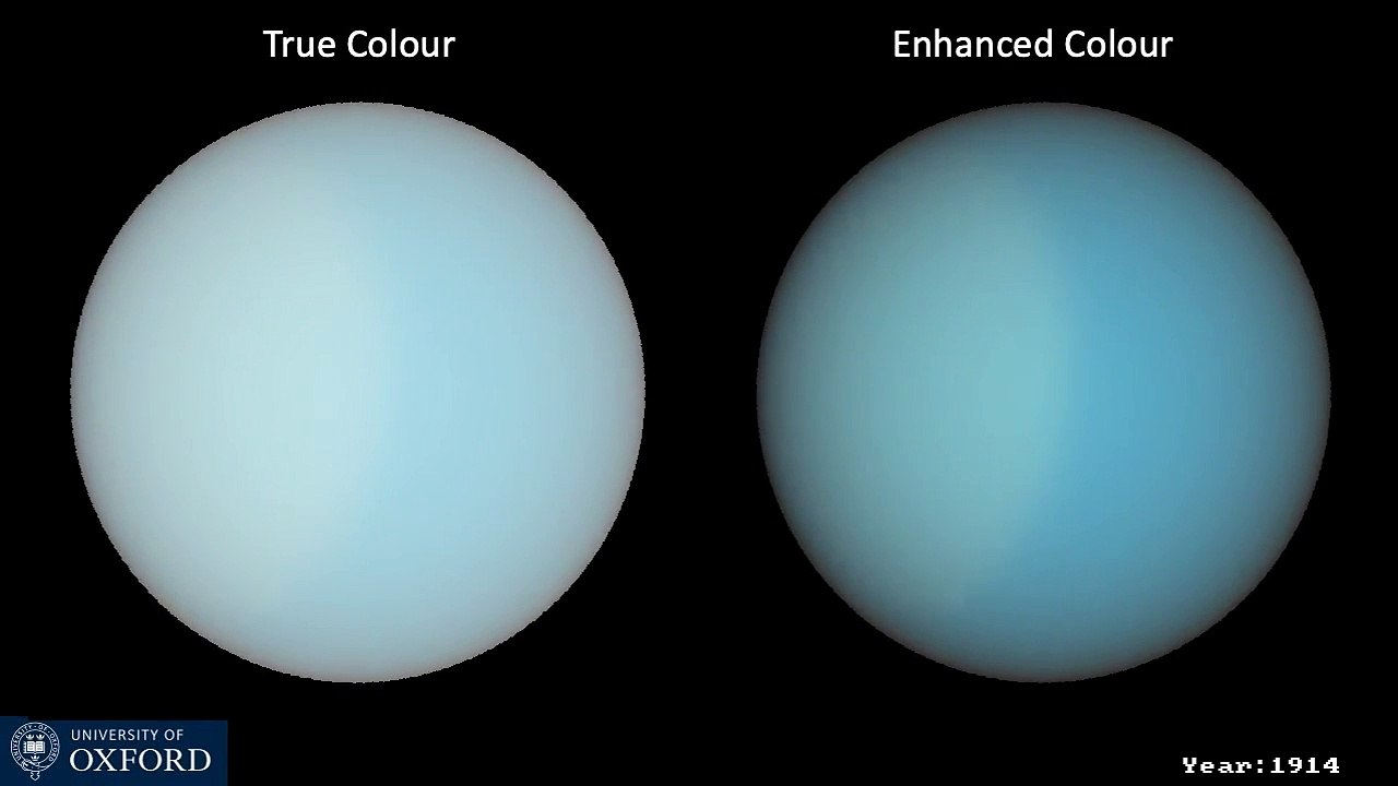 See Uranus' Seasonal Changes In Color- 168-Year Animated Time-Lapse ...