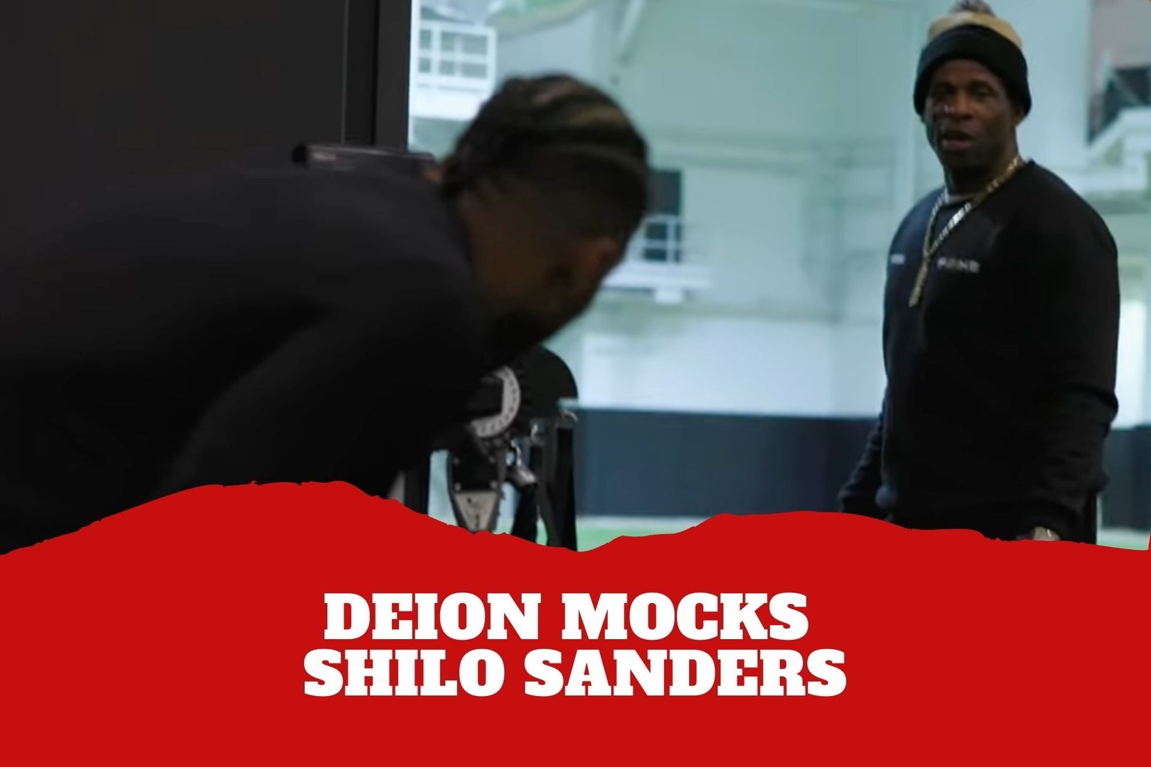 A true competitor! Deion Sanders challenges his son Shilo Sanders to a ...