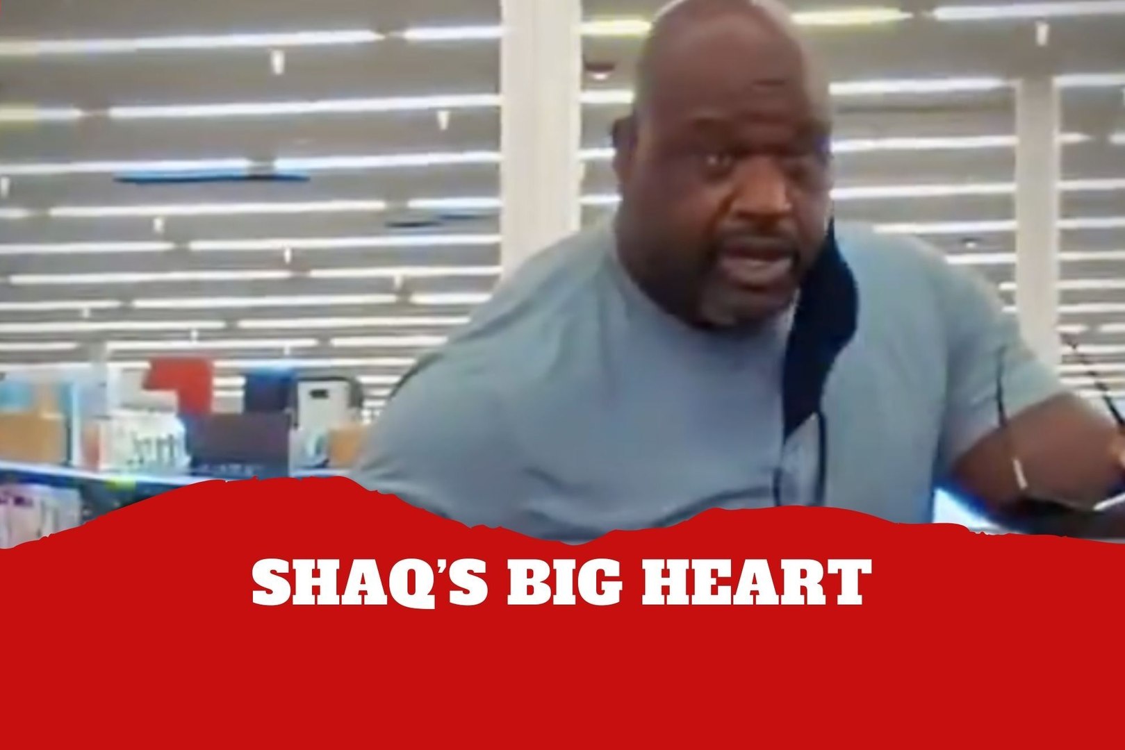 Shaquille O?Neal shows that his heart is bigger than his height with ...