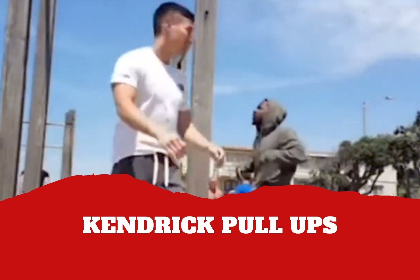 Easy money! Kendrick Lamar surprises a stranger by doing pull ups with ...