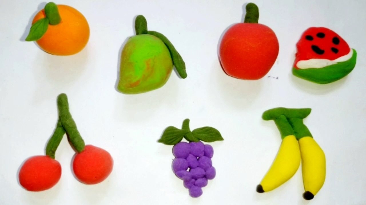 Polymer clay fruits/How to make fruit with clay - video Dailymotion