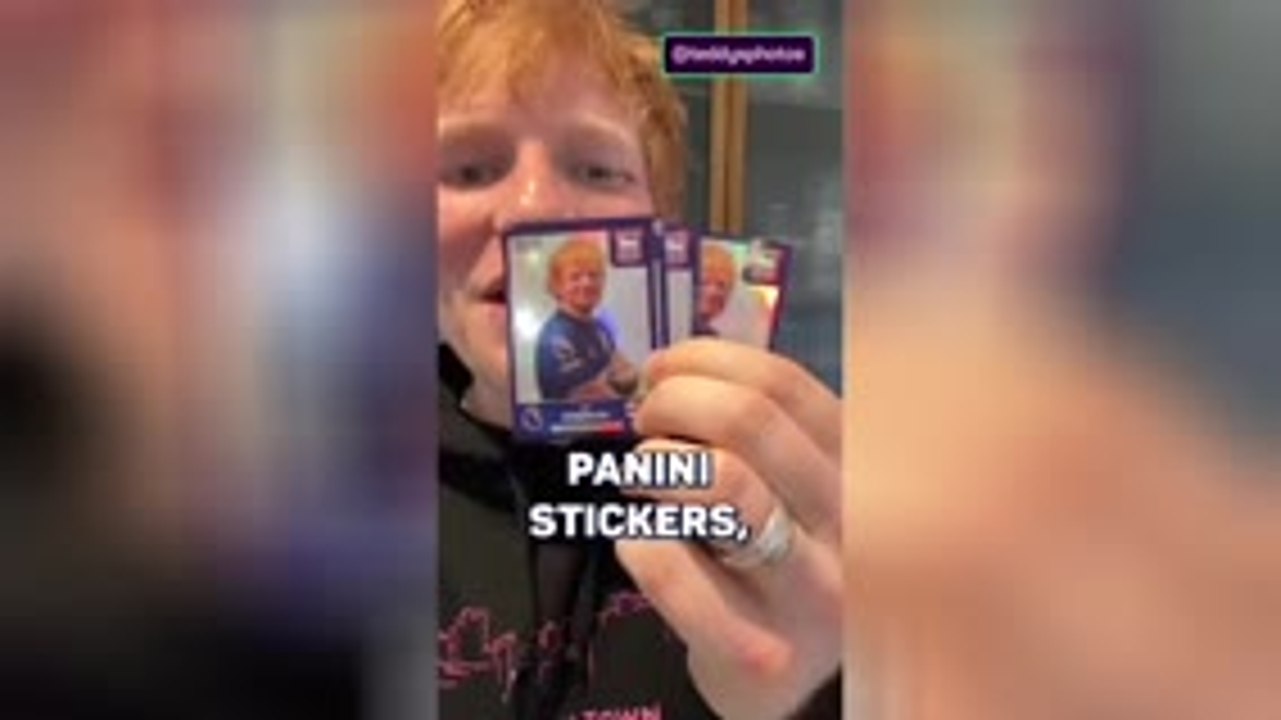 Ed Sheeran launches limited 'Ed'-ition Ipswich Town sticker - video ...