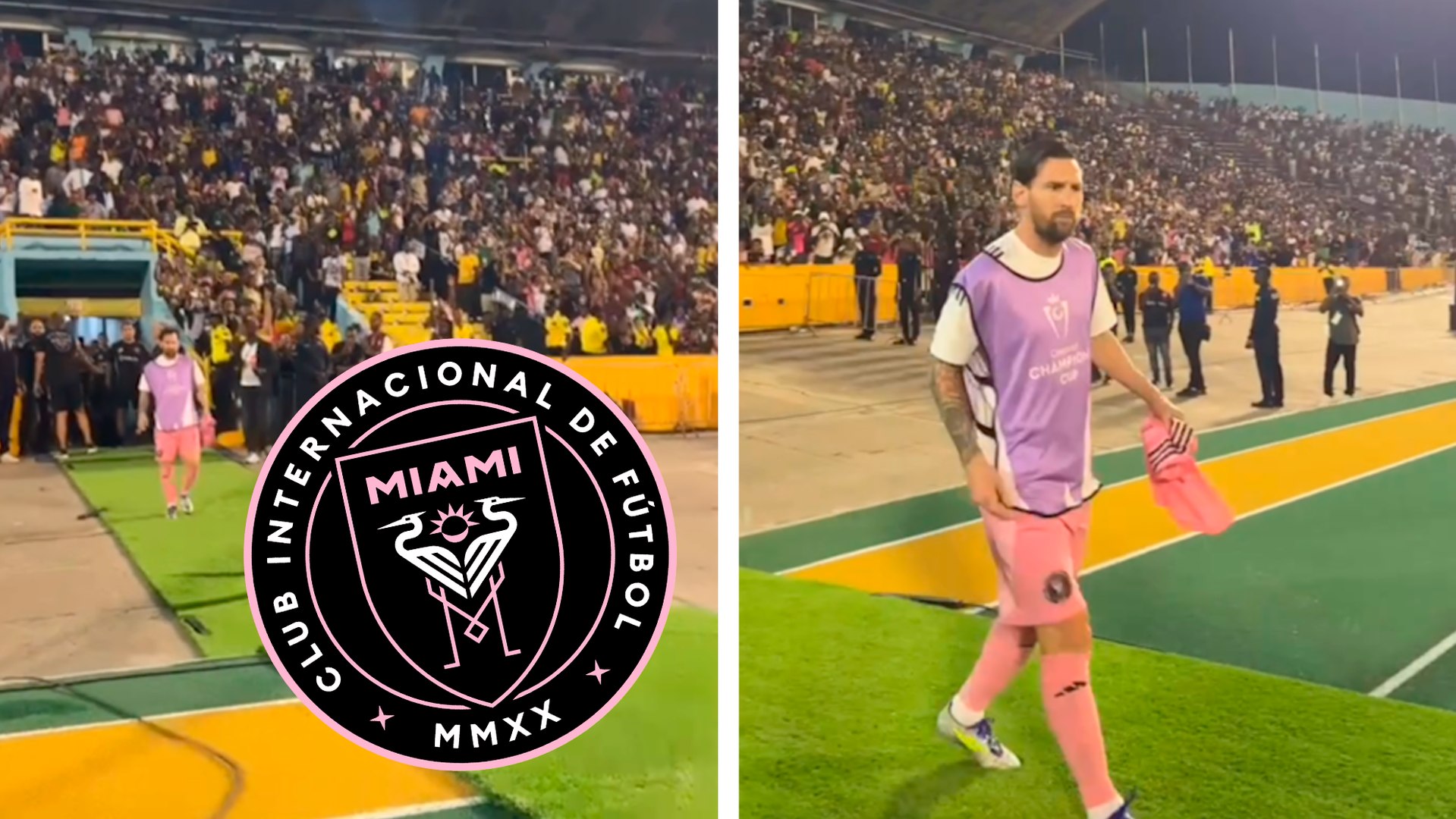 Messi y la calurosa bienvenida de los fans del Cavalier en la Concacaf ...