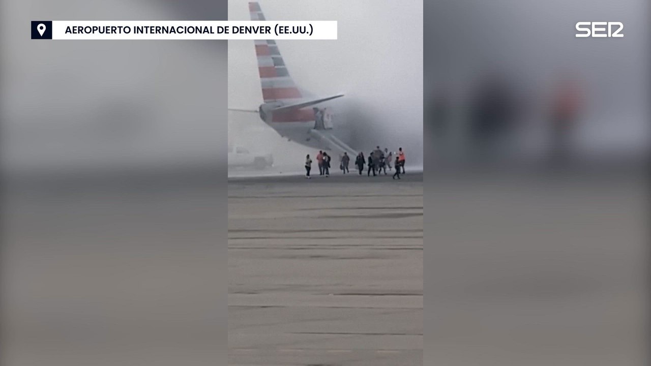 El incendio de un avión en el aeropuerto de Denver - Vídeo Dailymotion
