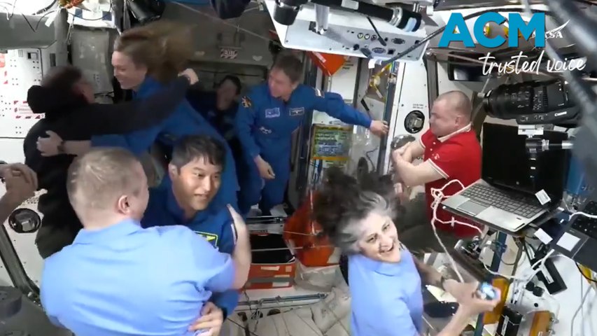 Stranded astronauts welcome replacements at ISS | The Border Mail ...