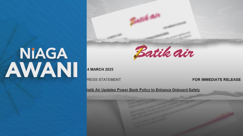 Batik Air kemas kini peraturan bawa 'power bank' | Astro Awani