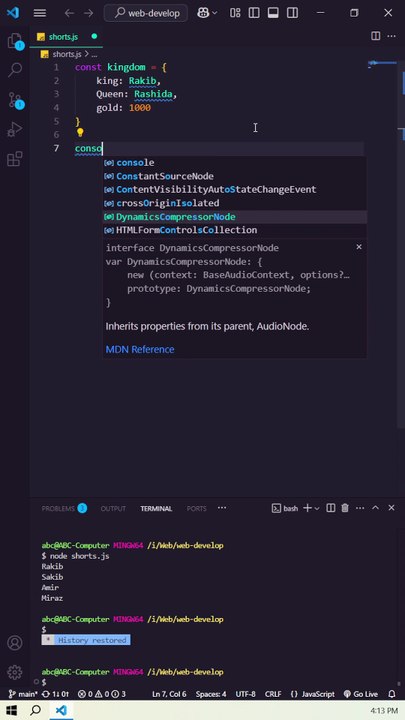 জাভাস্ক্রিপ্টে অবজেক্ট প্রোপার্টি অ্যাক্সেস করার সহজ উপায় #ABCCOMPUTER ...