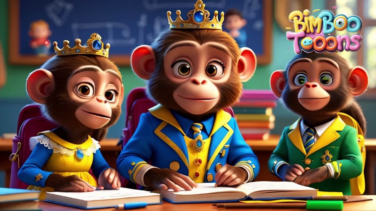 Monkey Song inspired by famous rhyme Five little Monkeys | kids song ...