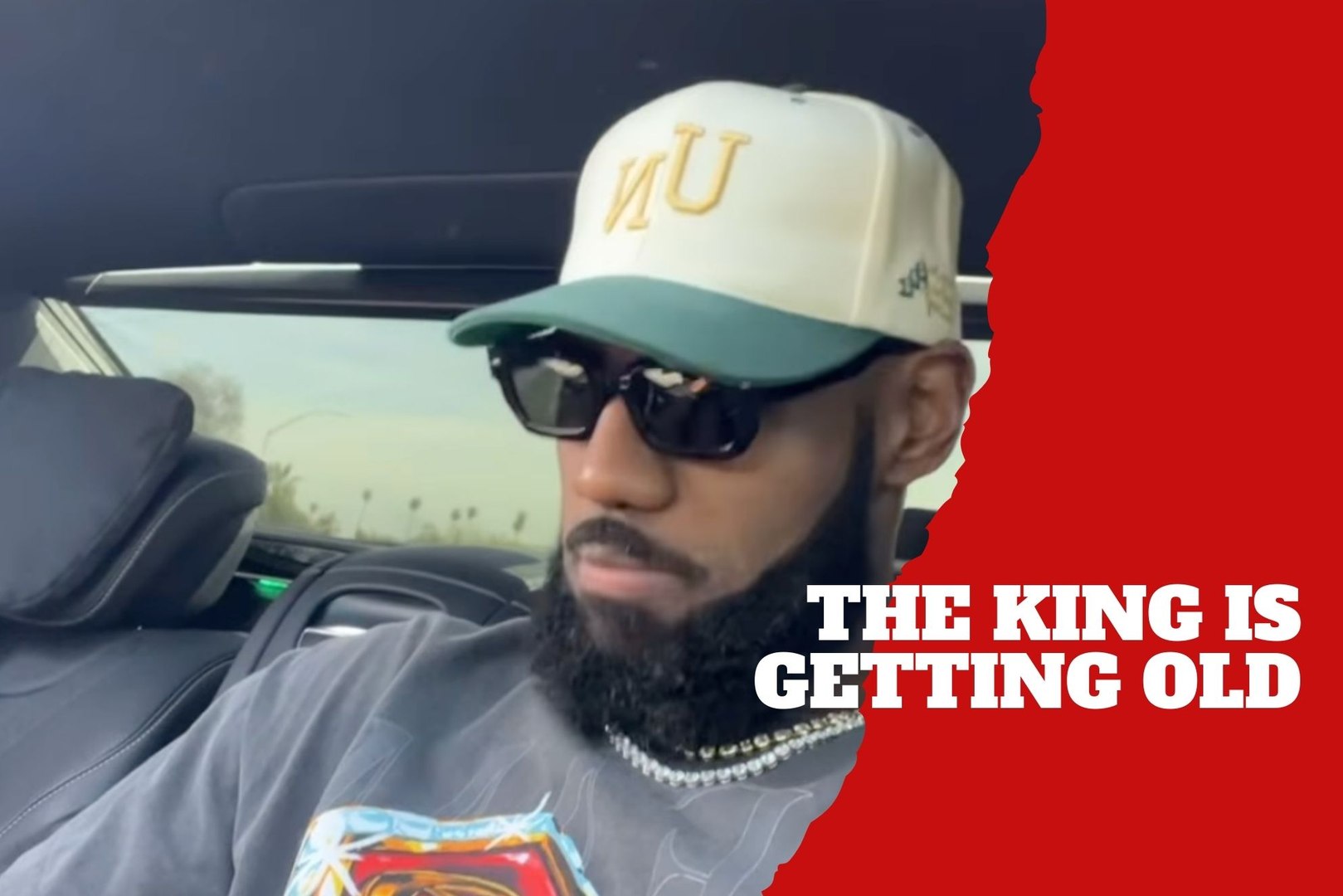 Like in the old days! Lebron James rapping inside his car prior his ...