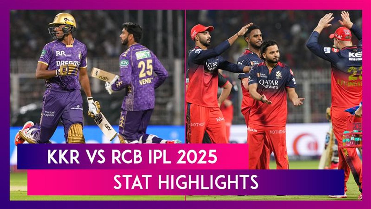 KKR vs RCB IPL 2025 Stat Highlights: Royal Challengers Bengaluru Register Win In Season Opener ...