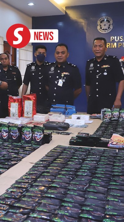 Drug trafficking ring crippled with RM6.5mil worth of seizure - video Dailymotion