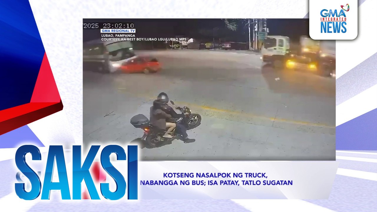 Saksi: (Recap) Kotseng nasalpok ng truck, nabangga ng bus; 1 patay, 3 ...