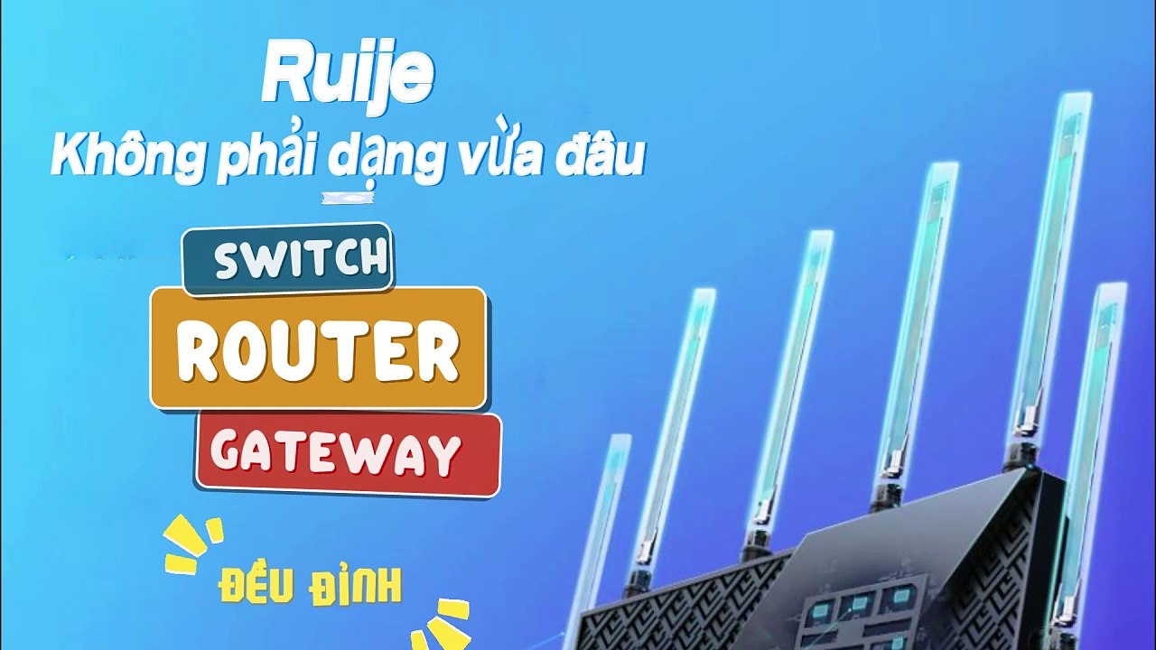 Ruije - Không phải dạng vừa đâu, switch - router - gateway đều đỉnh ...