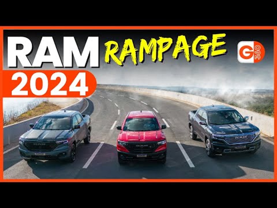 NOVA RAM RAMPAGE 2024 CHEGA AO BRASIL COM 3 VERSÕES POTENTES: LARAMIE ...