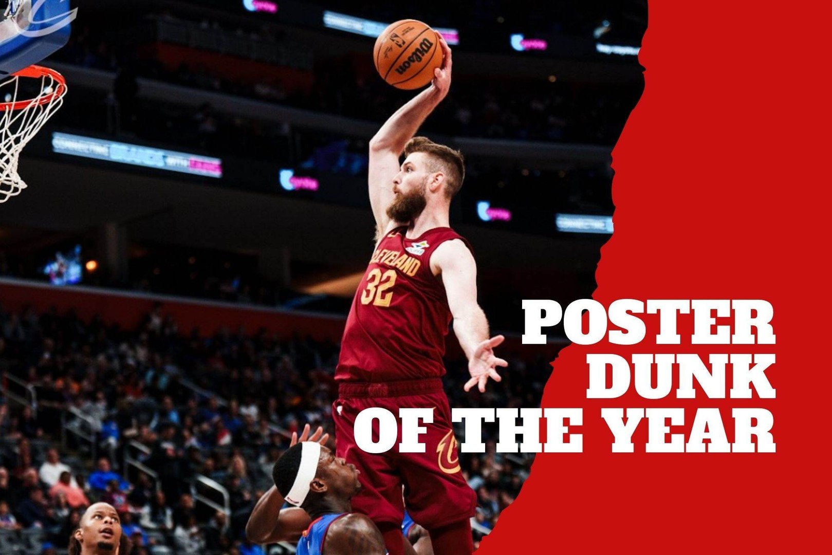 That was filthy! NBA poster dunk of the year by a Cavaliers player over ...