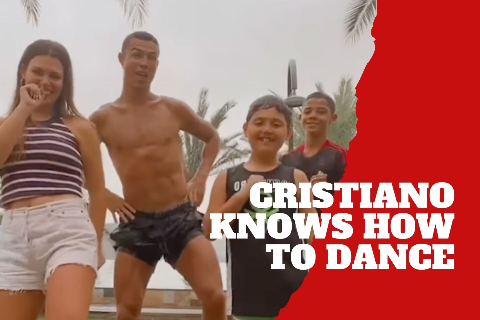 Cristiano Ronaldo shows his dancing skills with his niece and children ...