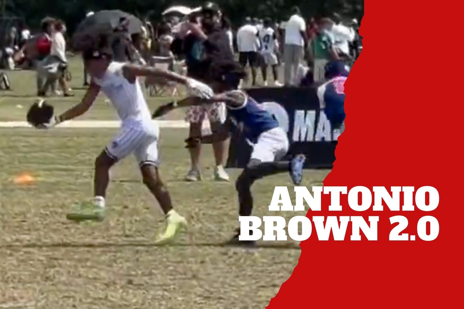 Like father, like son! Antonio Brown?s 10 year old son Ali Brown torches defenses with his speed ...