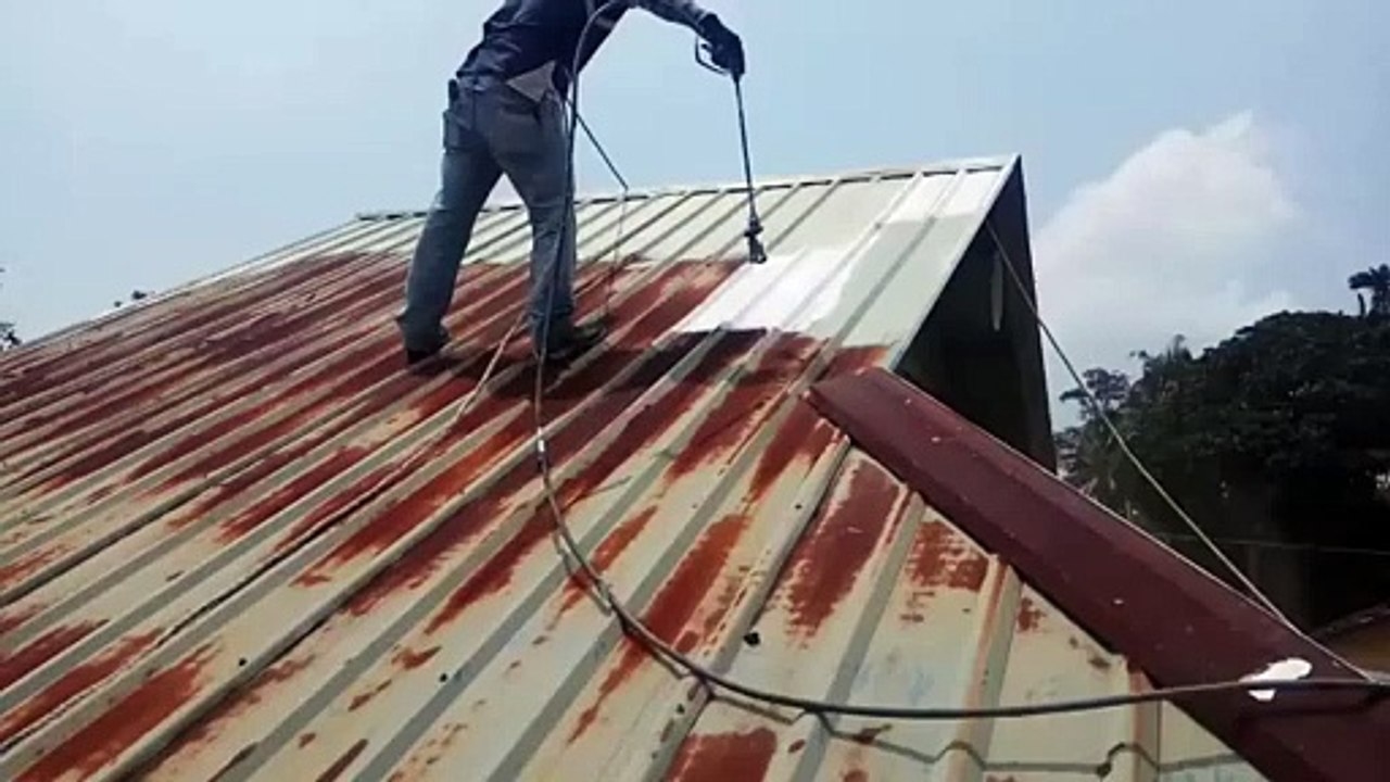 Cat Atap Dengan Lapisan Anti Karat | Jasa Waterproofing Atap - video ...