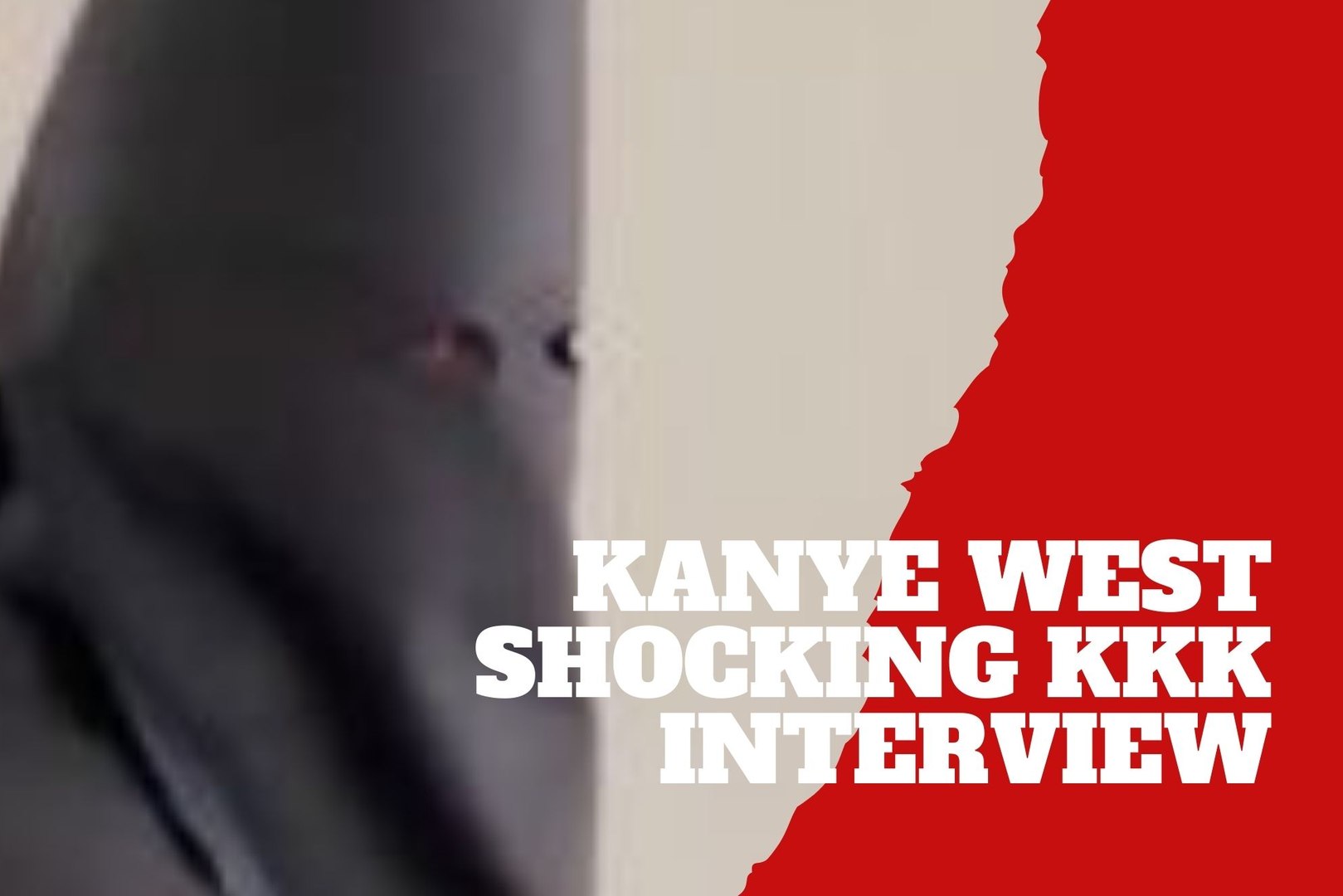 Watch Kanye West wearing black KKK outfit during controversial interview - MARCA TV English