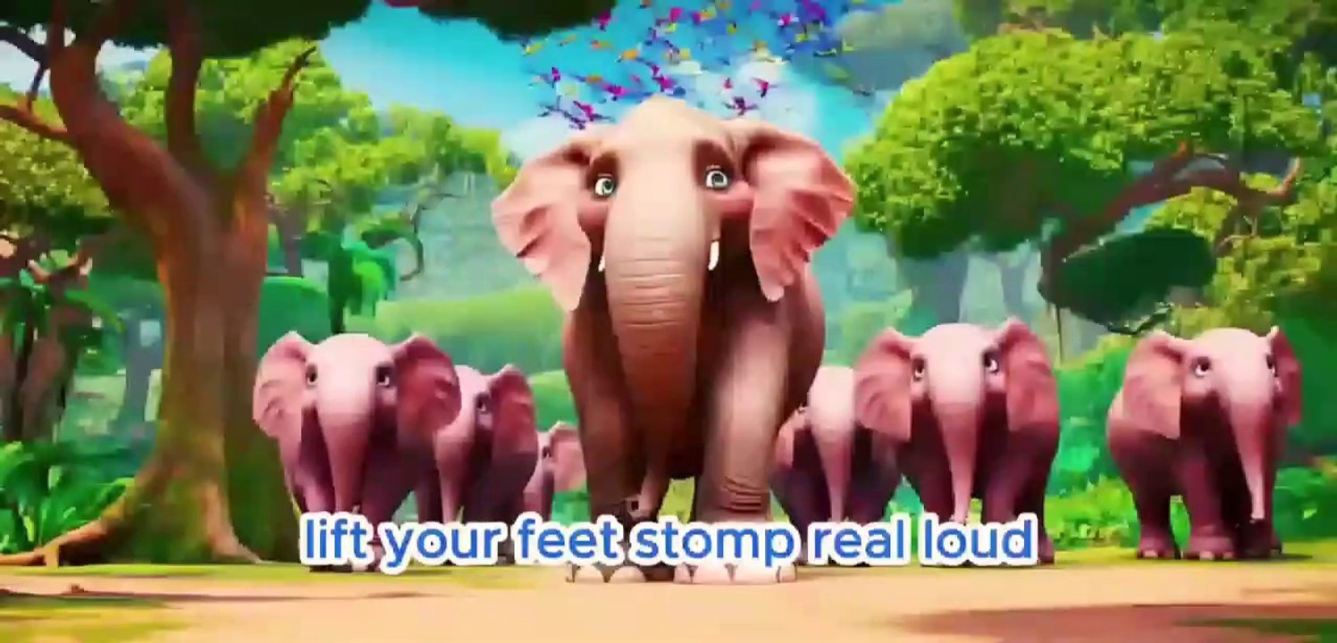 "Stomp, stomp! Dance like an elephant, big and bold!" - video Dailymotion
