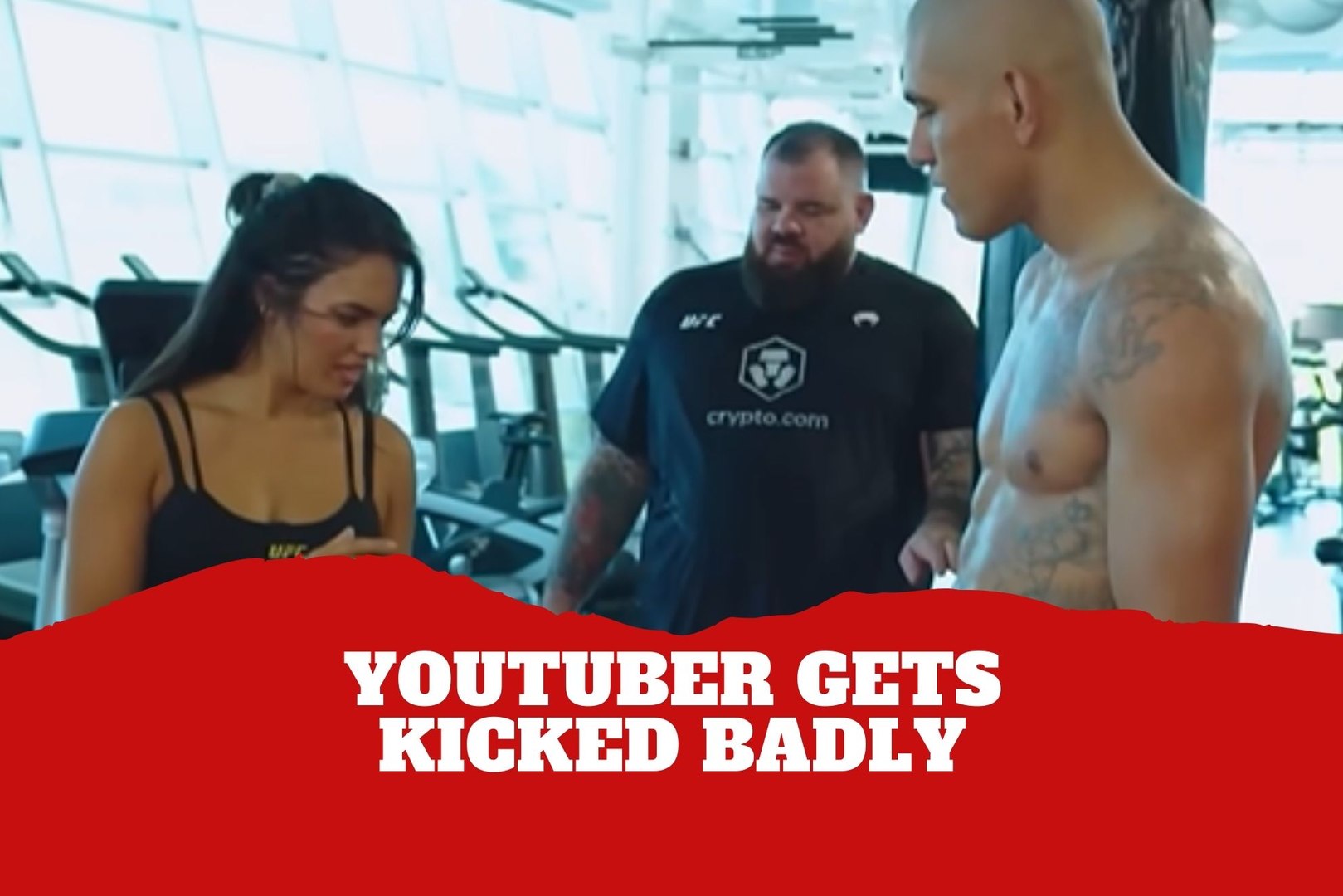 Alex Pereira kicks YouTuber leaving her in pain - MARCA TV English