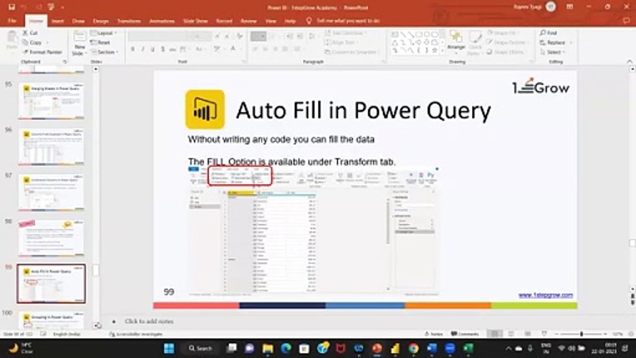 Power BI Auto Fill Query - video Dailymotion