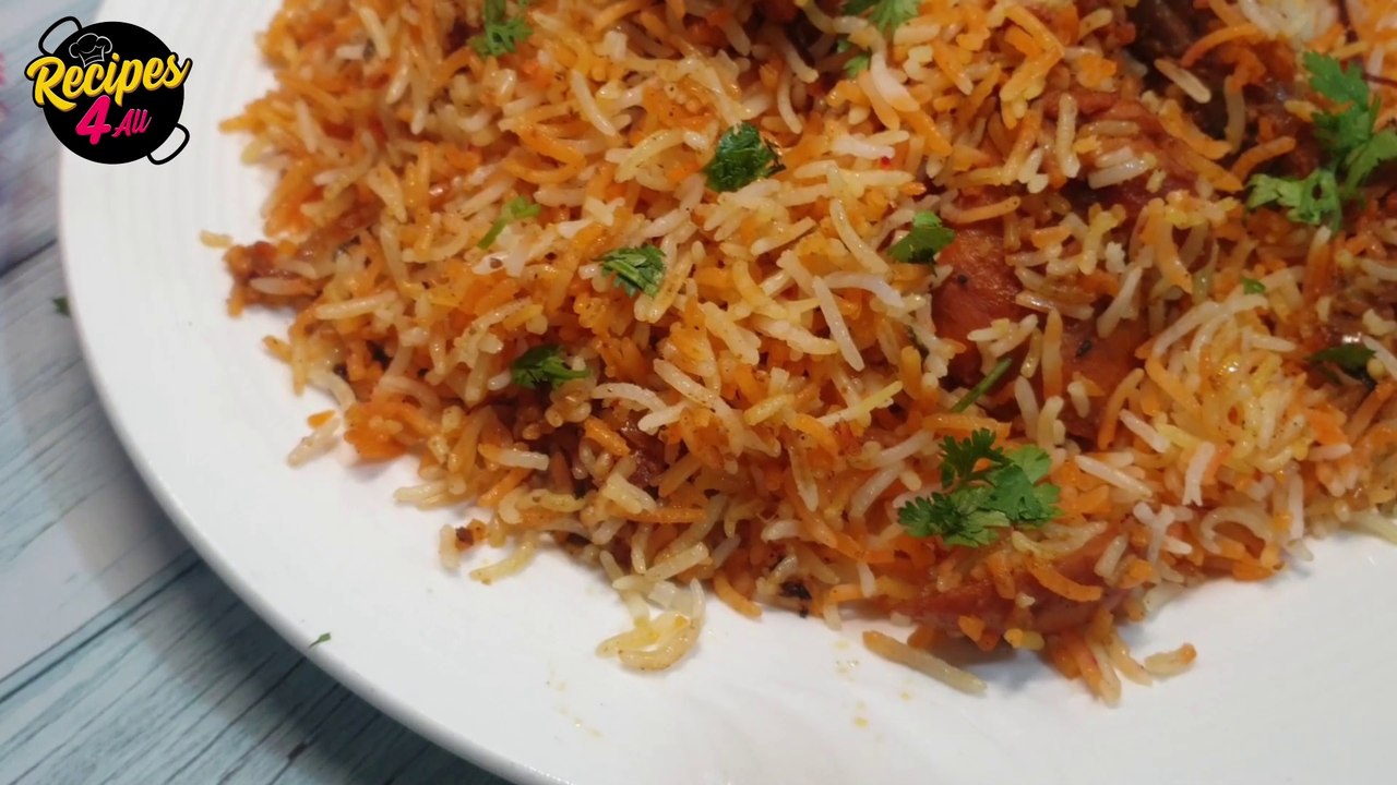 Barbeque Chicken Biryani Recipe | How to Make BBQ Chicken Biryani ...