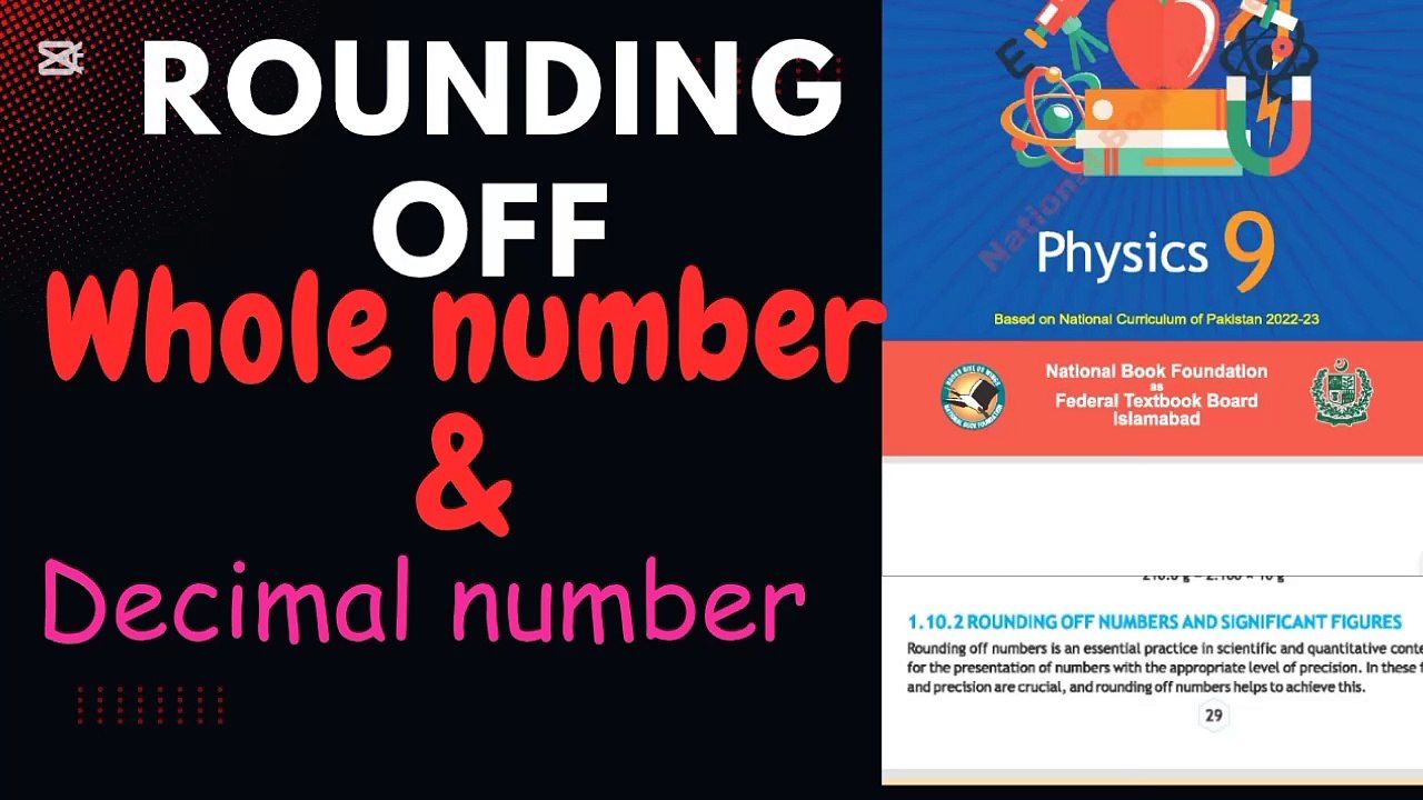 Rounding off whole number and decimal numbers/rounding off 9th class ...