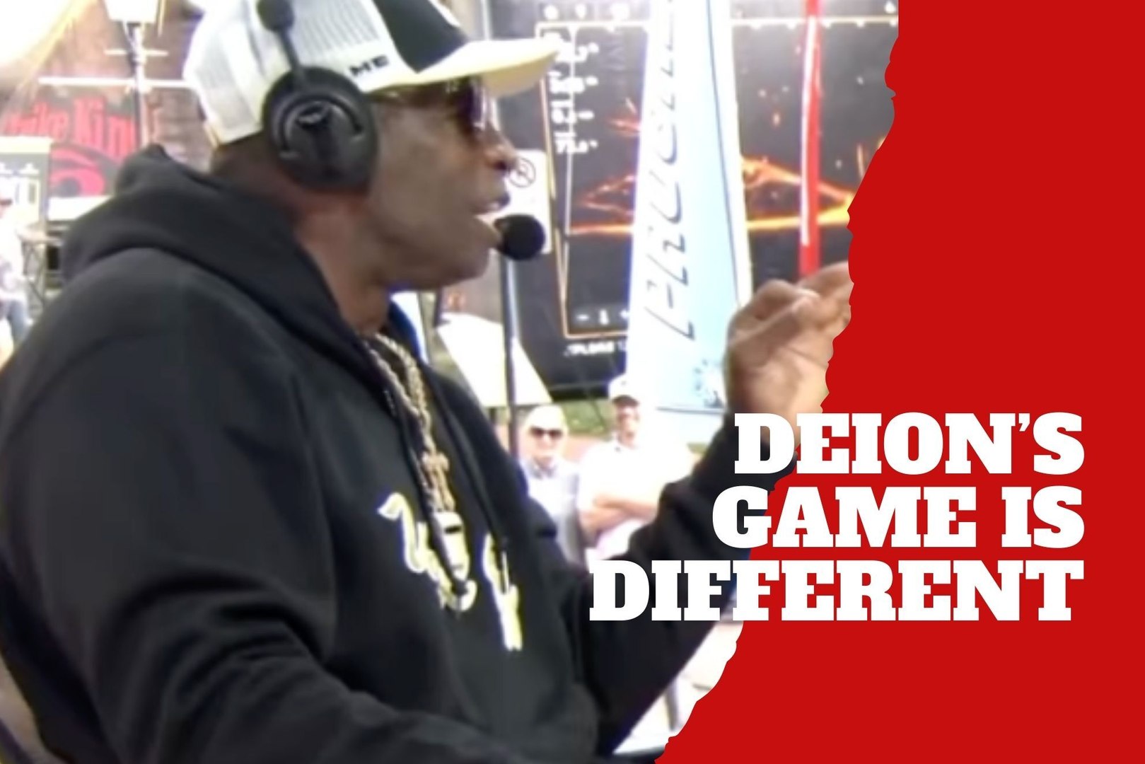 Deion Sanders flaunts his game and it has nothing to do with college ...
