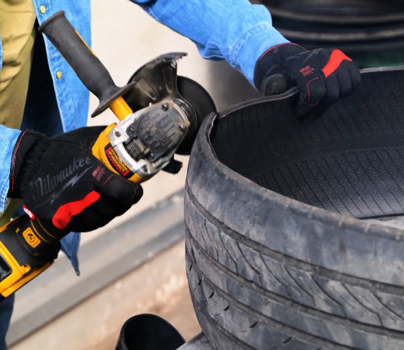 Creative rocking chair crafted from tires and a touch of imagination ...