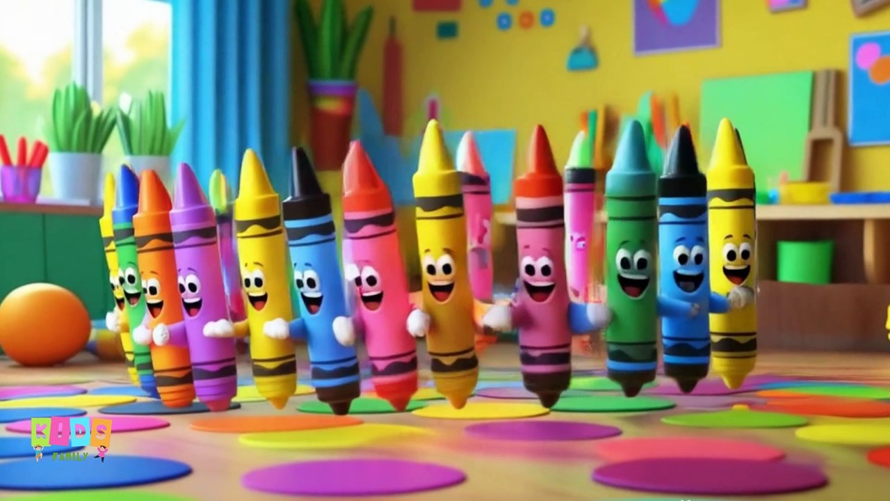 Learn Crayon Colors for Kids | Fun Animated Color Song for Toddlers ...