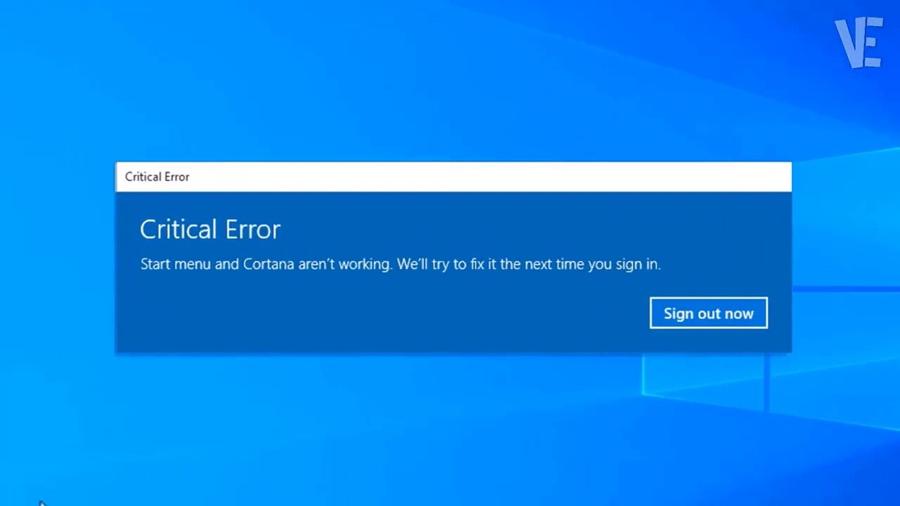 Solved - Critical error start menu not working on windows 11 / 10 ...