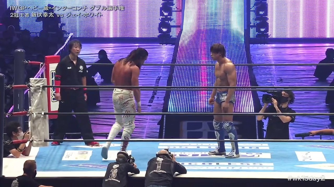 Kota Ibushi vs Jay White - IWGP Heavyweight Championship & IWGP Intercontinental Championship ...