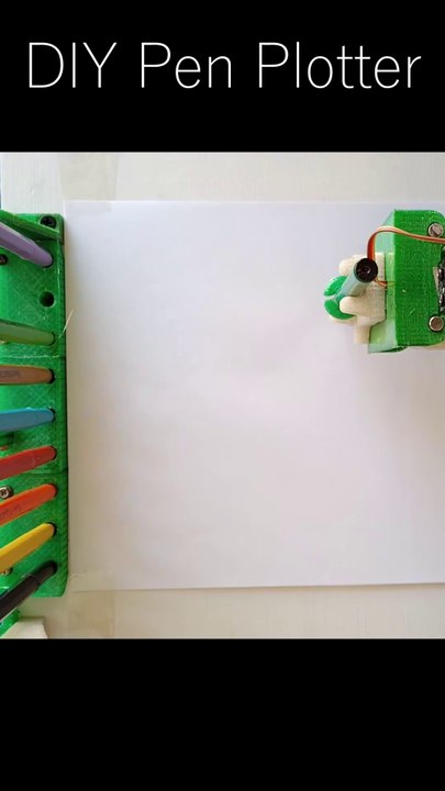 DIY Pen Plotter That Draws in Multiple Colors | Auto Pen Change | 3d ...