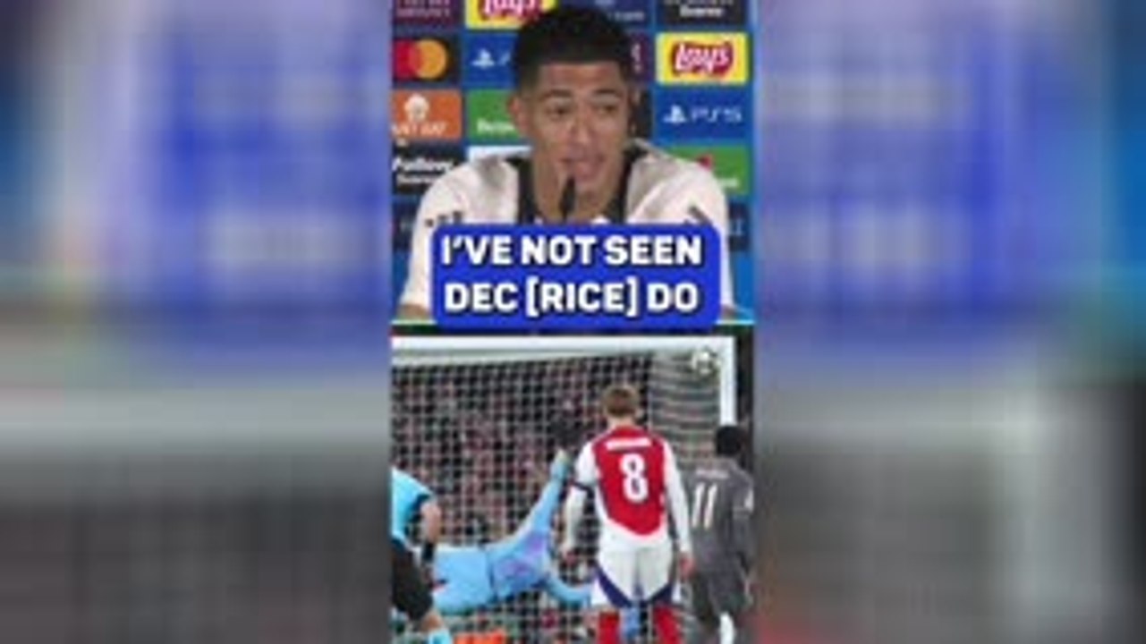 Bellingham astonished by Declan Rice's free-kicks - video Dailymotion