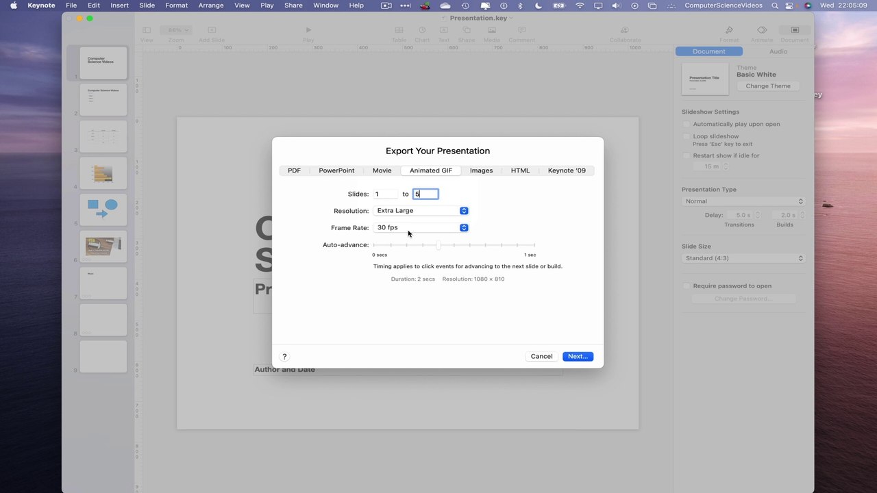 How to CONVERT Your Presentation to a Gif On Keynote Using a Mac ...