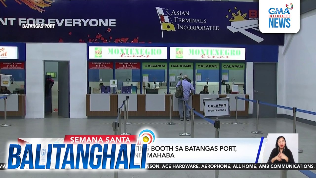 Pila sa mga ticketing booth sa Batangas Port, maaliwalas at hindi ...