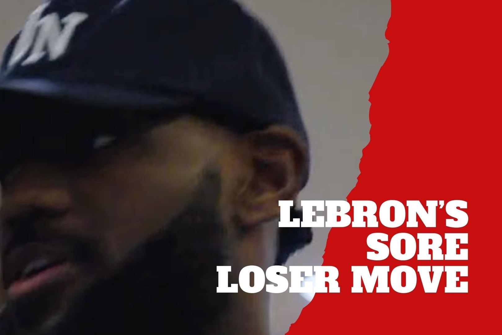 Not having it! LeBron James makes a sore loser move after losing rock ...