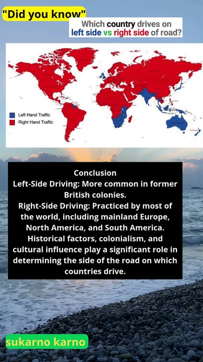 Which countries drive on the left side of the road and the right side ...