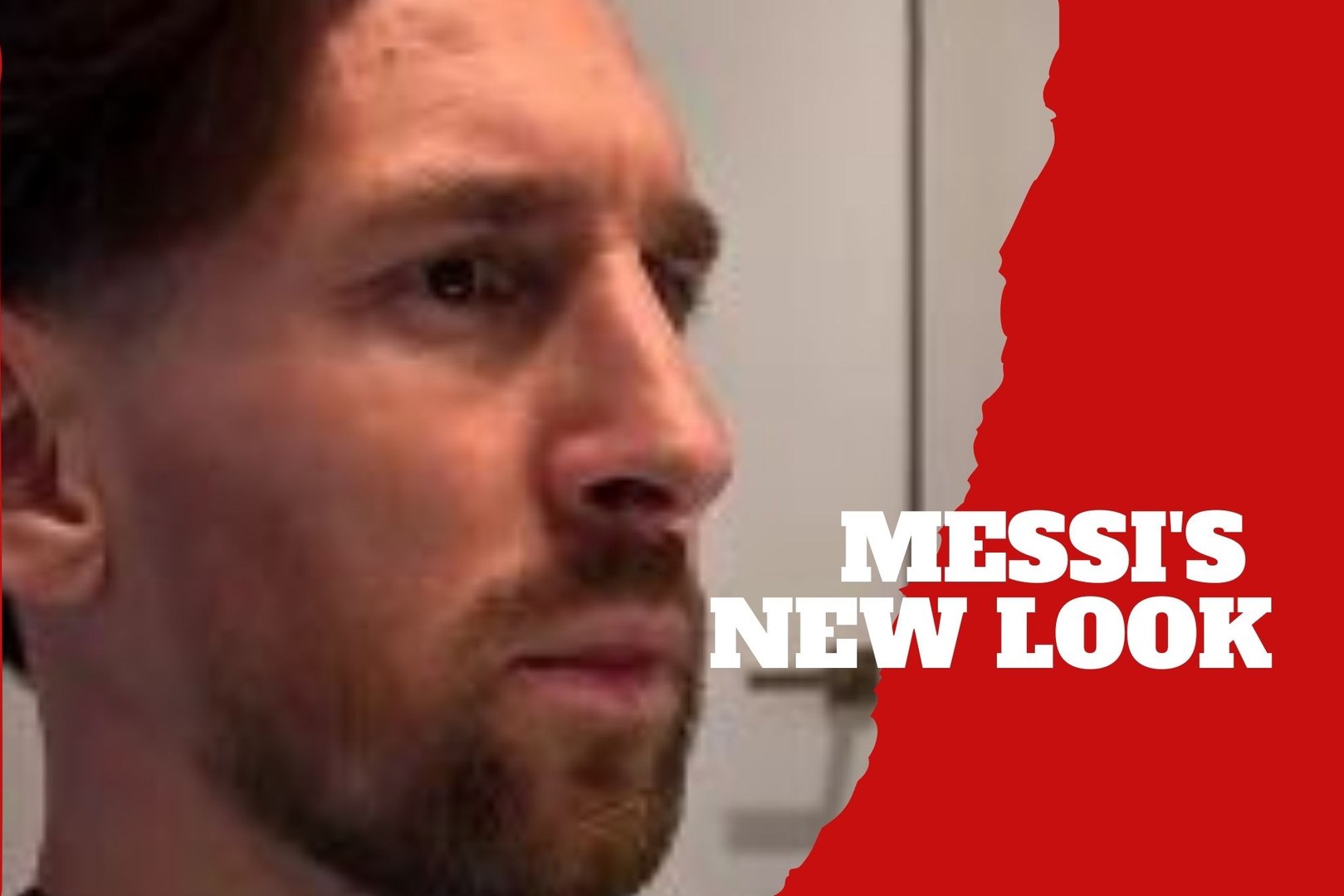 Lionel Messi breaks protocol and debuts a new look in true soccer ...