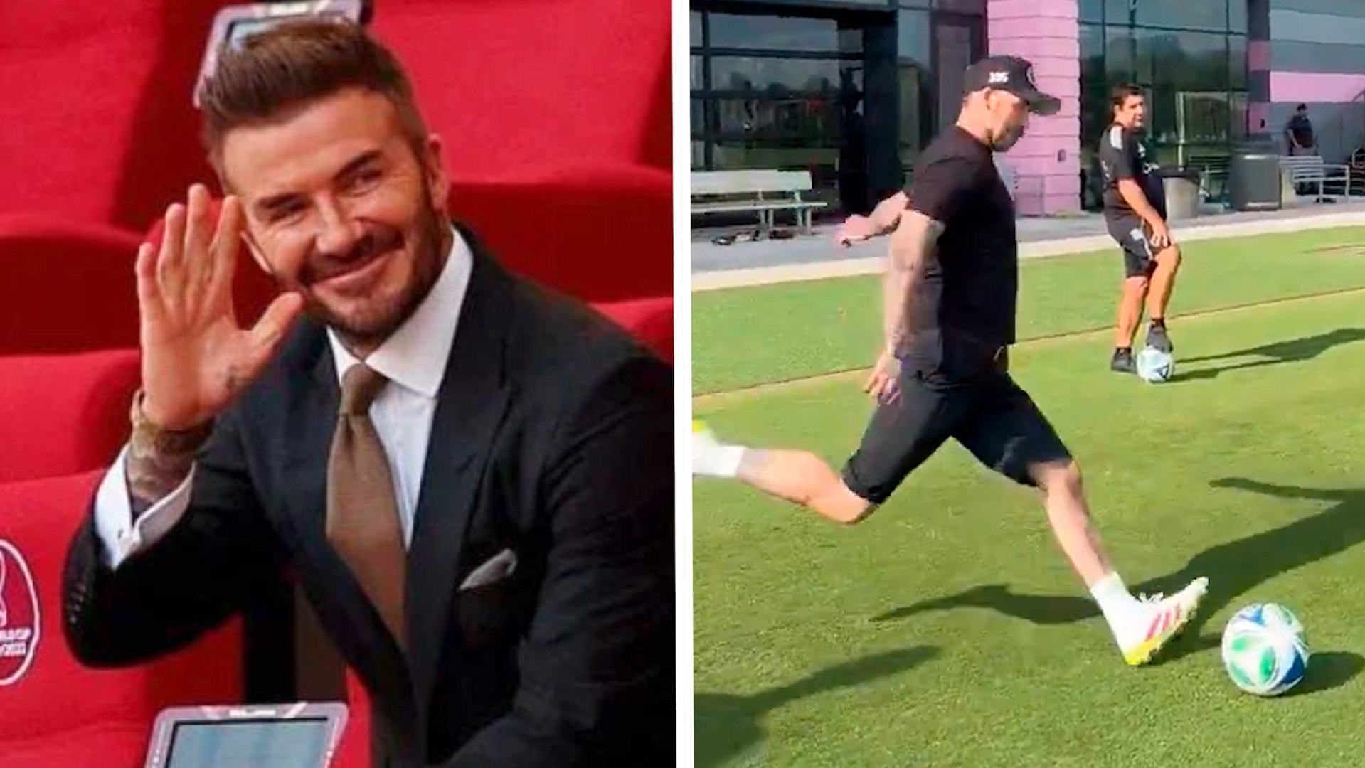David Beckham demuestra que su "magia" sigue intacta durante ...