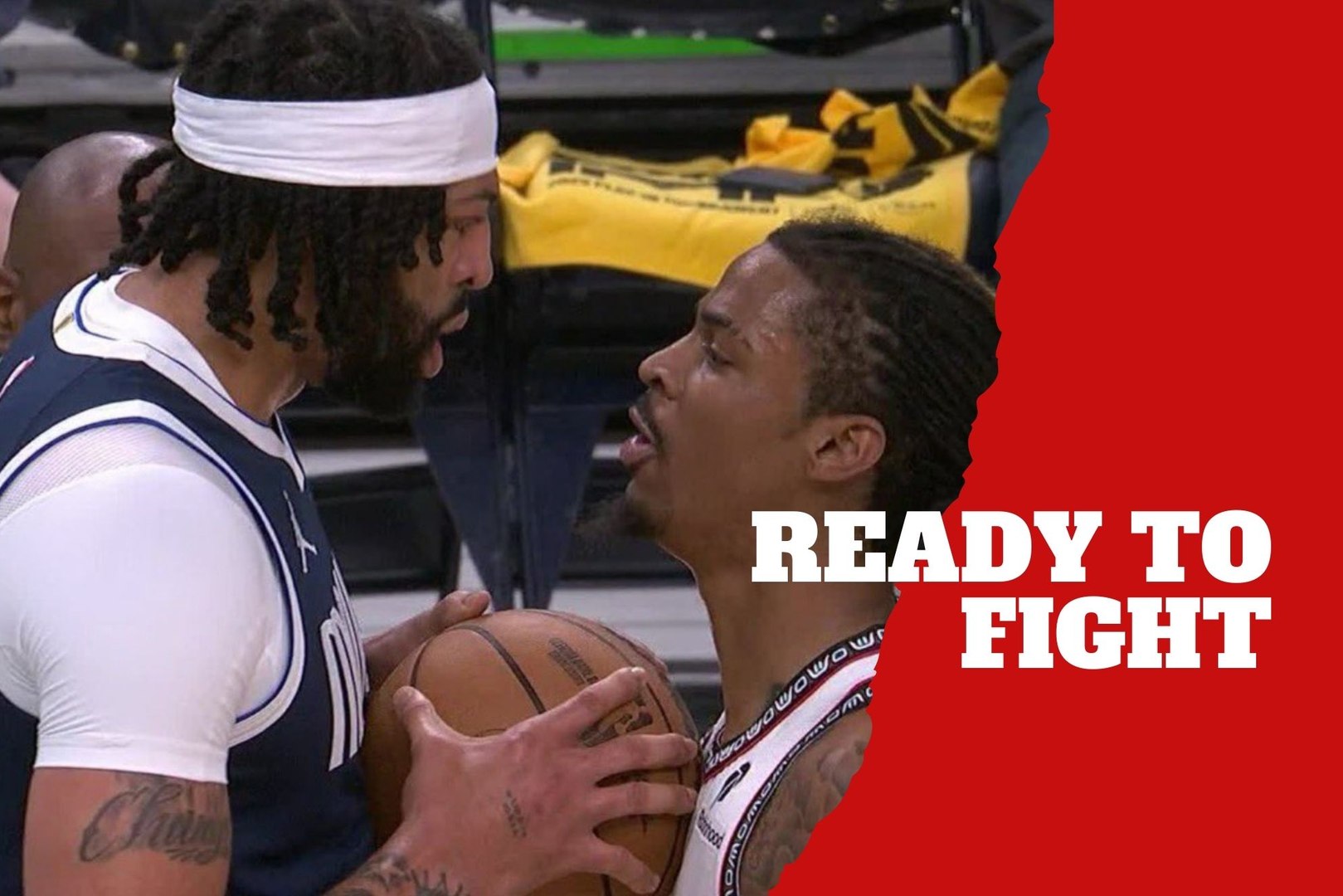 Ready fo fight! Anthony Davis and Ja Morant face off in heated exchange during play-in game ...