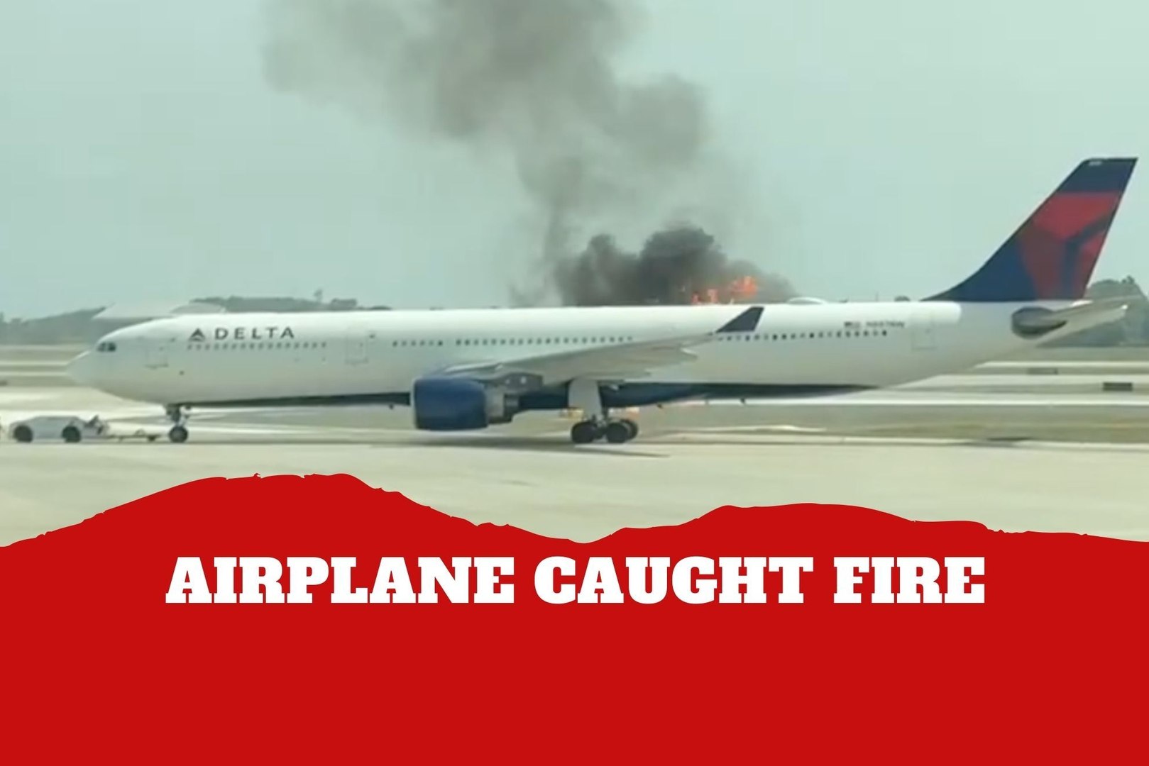 A big scare! Airplane caught fire forcing evacuations of over 200 ...