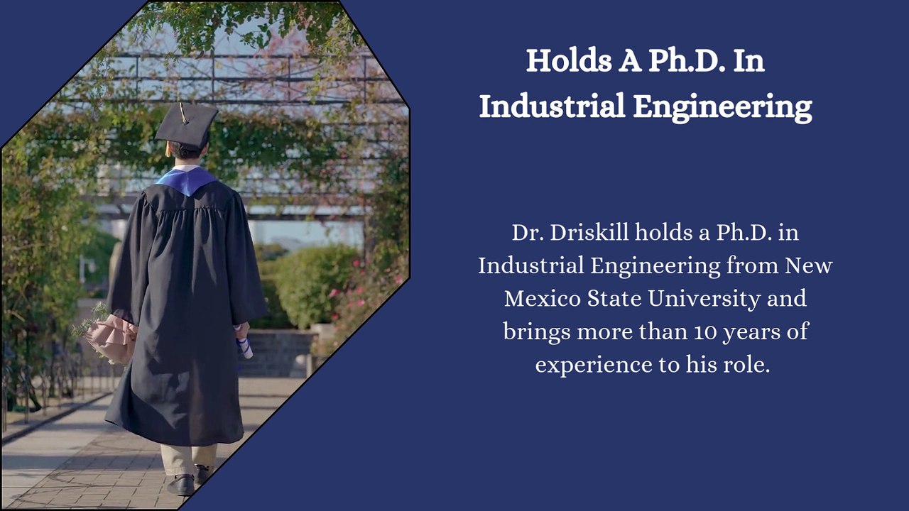 Dr. Christopher Driskill - An Accomplished Senior Data Analyst - video ...