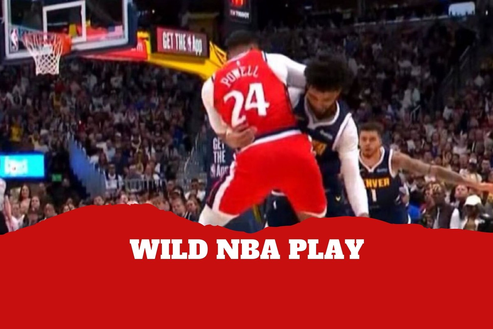 Wild NBA play! Jamal Murray lifts Norman Powell and sparks on-court ...