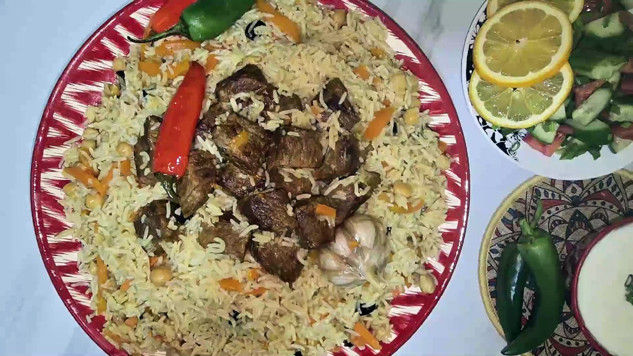 How to make Uzbek Pilaf(Pulao, Palov, Plov, Osh) || How Uzbek natives ...