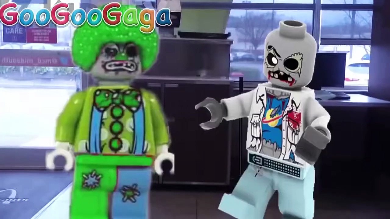 GOO GOO GAGA BAD BABY LEGO ZOMBIES NERF WAR ATTACK IN MCDONALDs ...