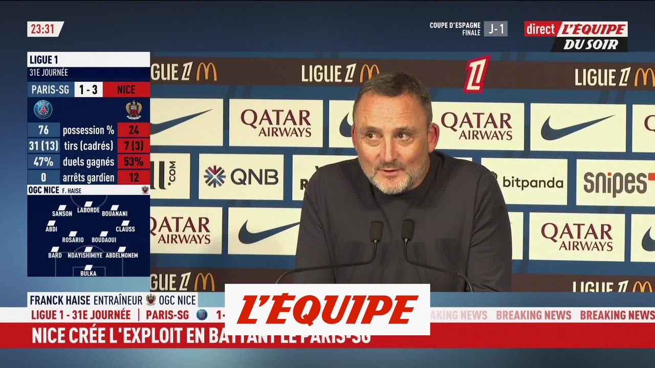 Haise : « C'est un exploit » - Foot - L1 - Nice - Vidéo Dailymotion