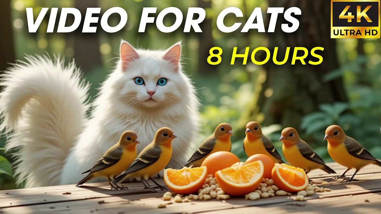 Video for Cats to Watch Bird – Colorful Birds Flying, Feeding, and ...