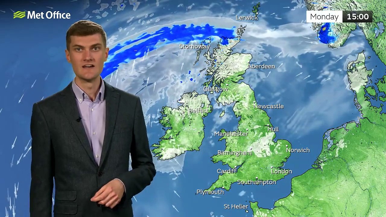 Met Office Monday morning weather forecast 28/04/2025 - video Dailymotion